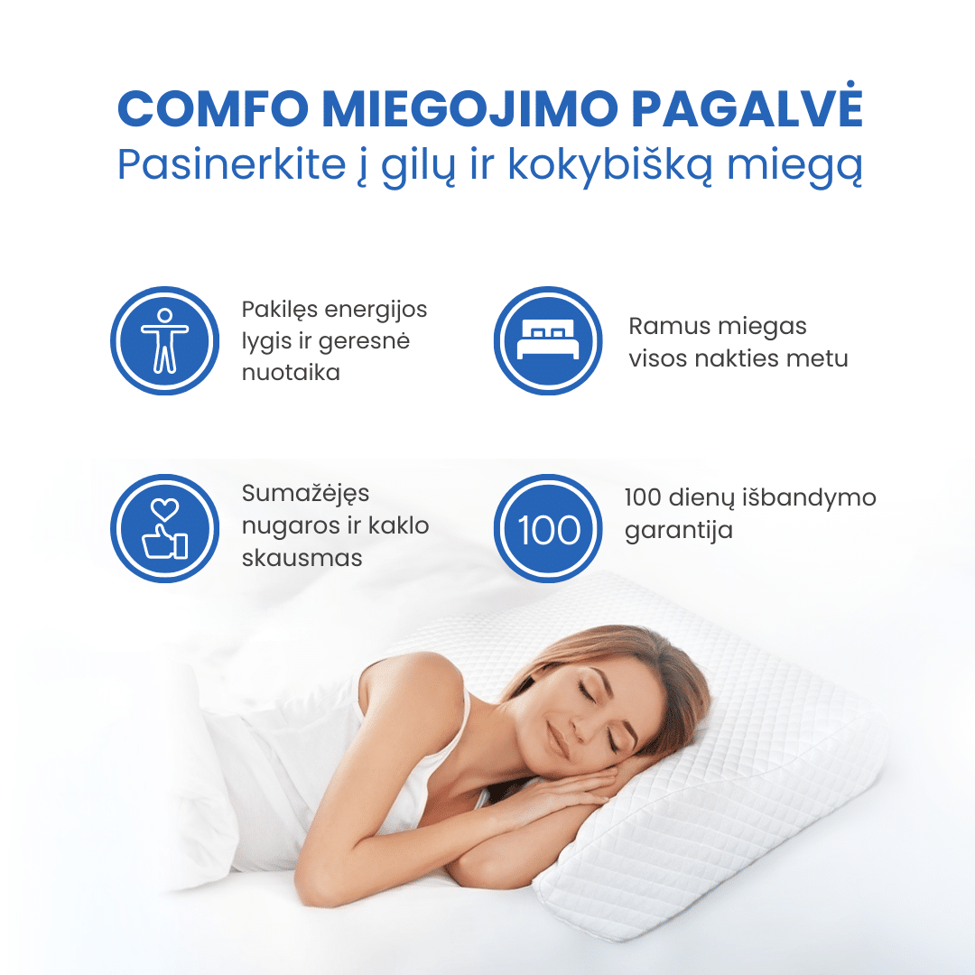 Gilaus miego pagalvės COMFO – Comfo pagalves